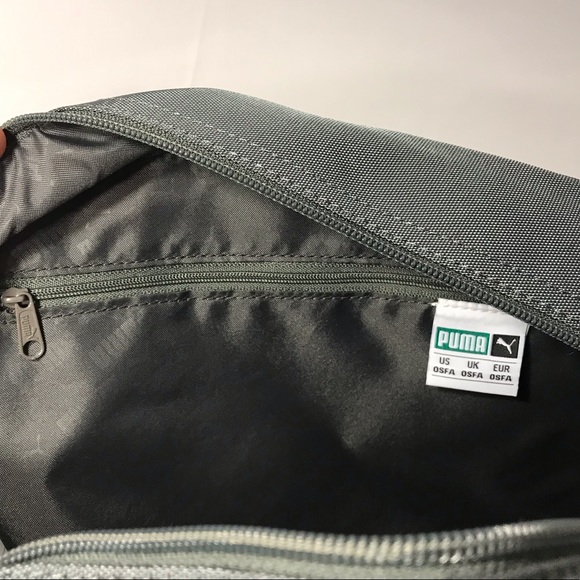 Puma | Bags | Puma Velour Grip Bag Handbag Dark Grey New Purse | Poshmark